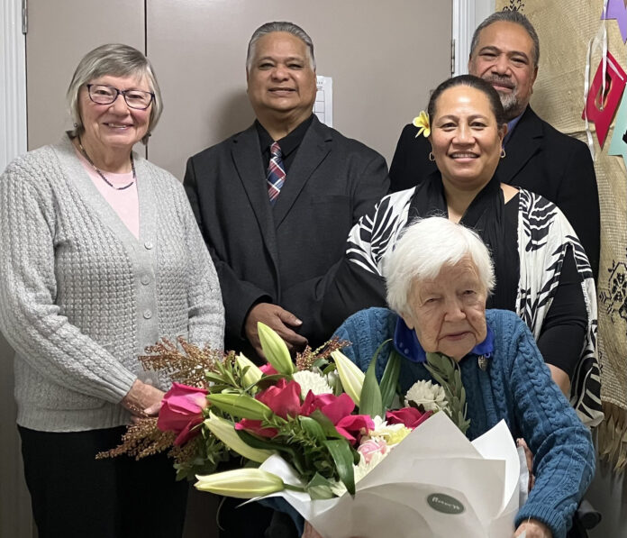 Australian-born Tongan Janet Secomb celebrates 100 years of faith ...